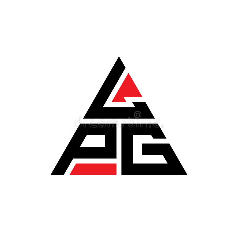 LPG Triangle Letter Logo Design with Triangle Shape. LPG Triangle Logo ...