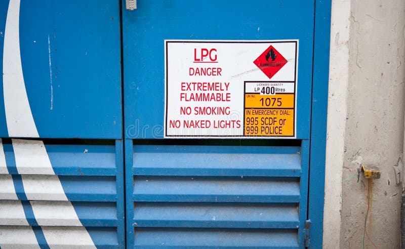 LPG warning sign stock image. Image of warning, sign - 28140467