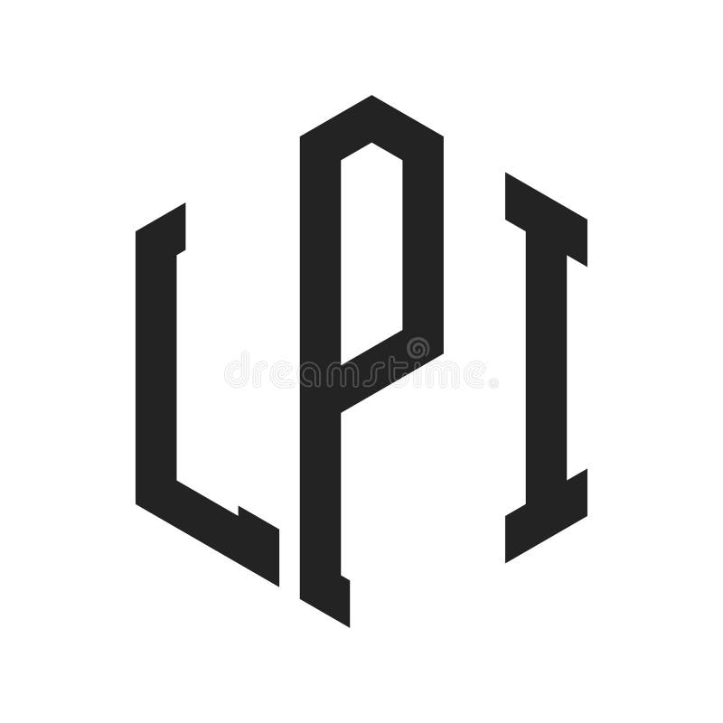 LPI Logo Design. Initial Letter LPI Monogram Logo Using Hexagon Shape ...