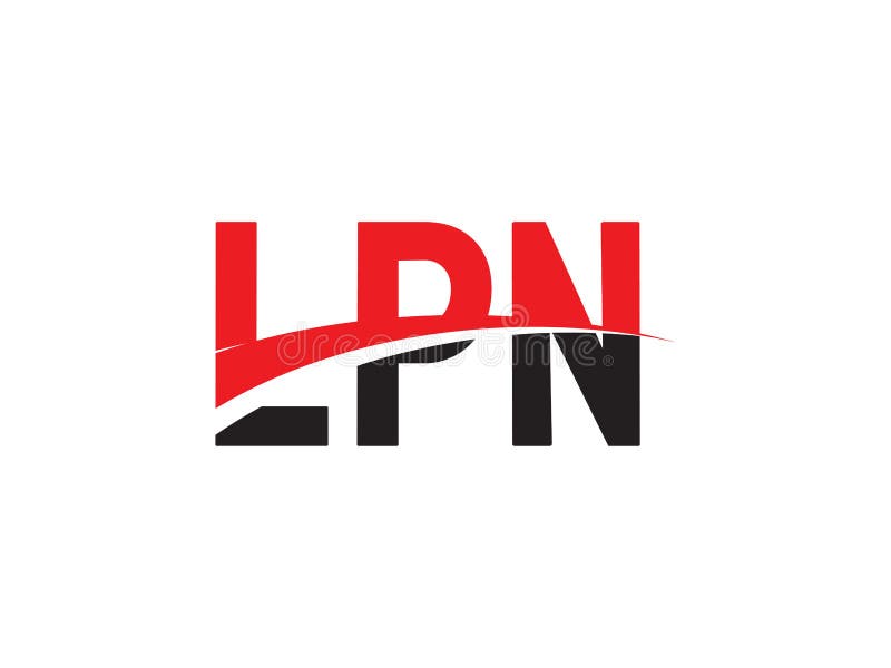 LPN Letter Initial Logo Design Stock Vector - Illustration of font ...