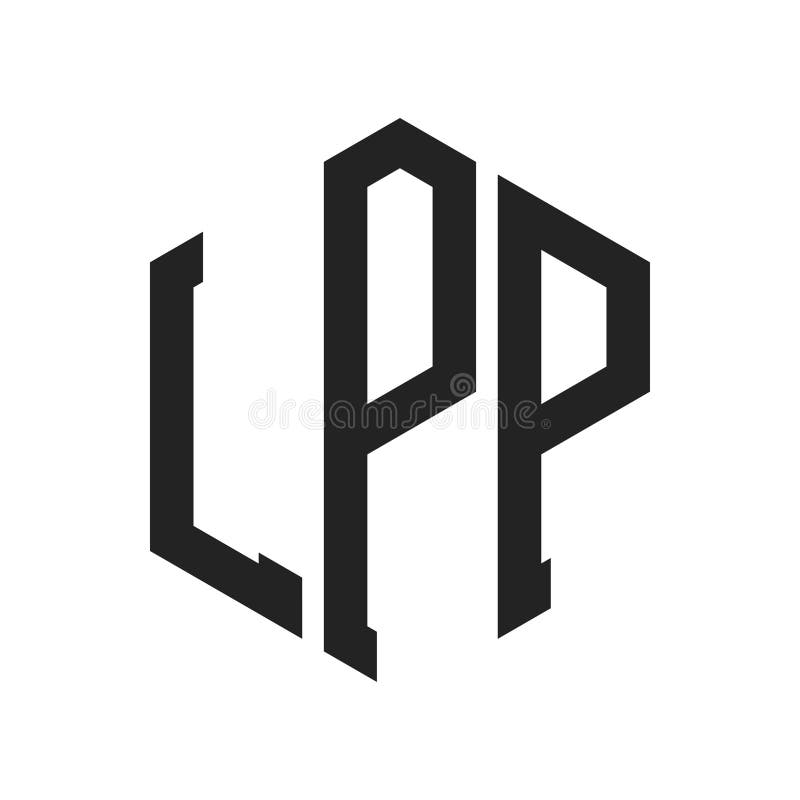LPP Logo Design. Initial Letter LPP Monogram Logo Using Hexagon Shape ...