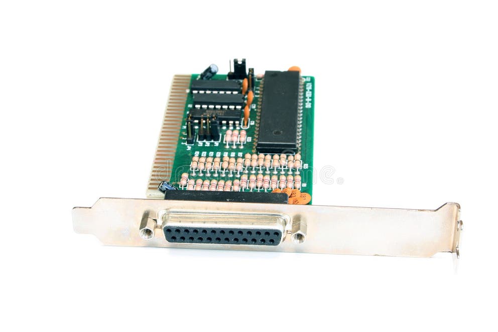 LPT2 Printer Port Socket stock photo. Image of computer - 1069956