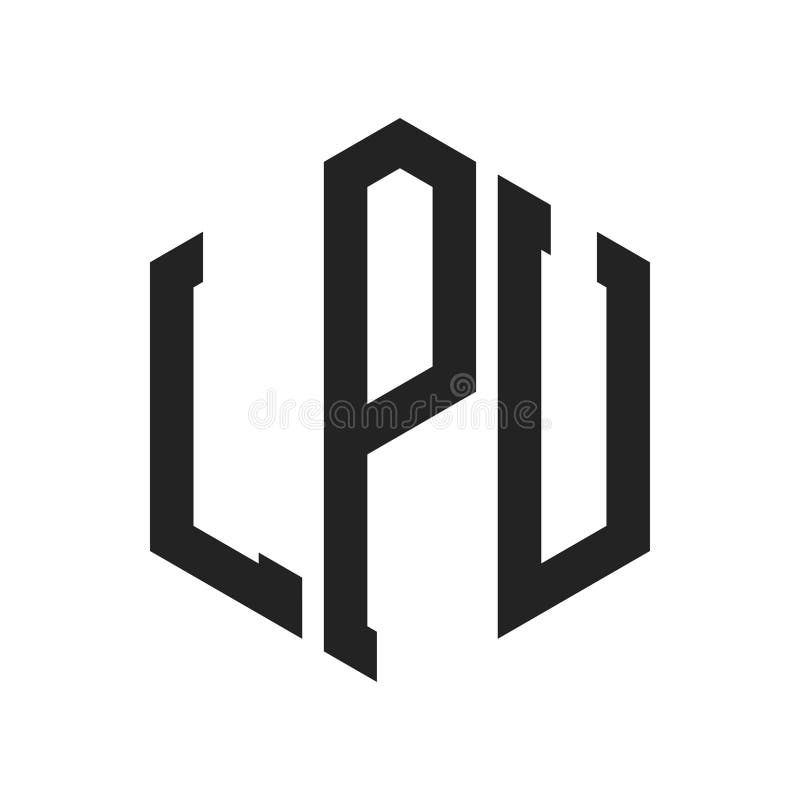 LPU Logo Design. Initial Letter LPU Monogram Logo Using Hexagon Shape ...