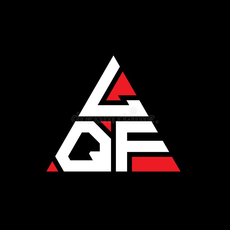 LQF Triangle Letter Logo Design with Triangle Shape. LQF Triangle Logo ...