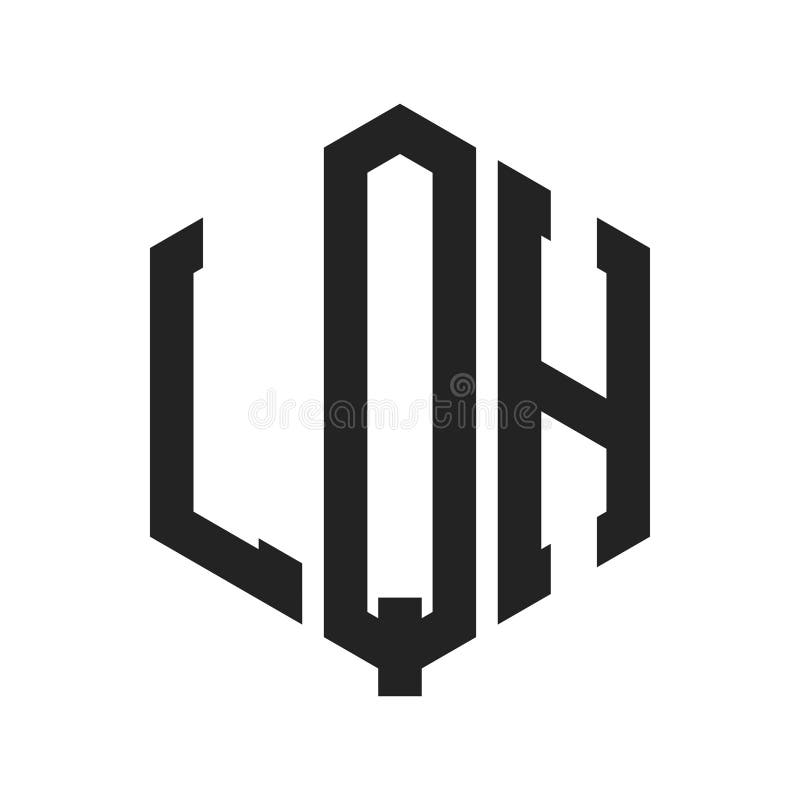 LQH Logo Design. Initial Letter LQH Monogram Logo Using Hexagon Shape ...