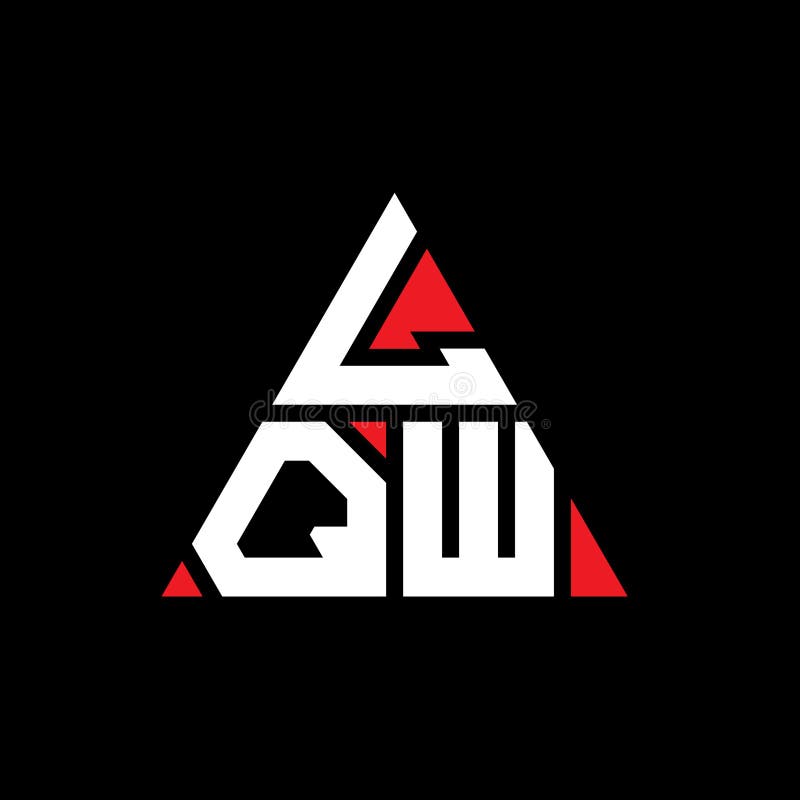 LQW Triangle Letter Logo Design with Triangle Shape. LQW Triangle Logo ...