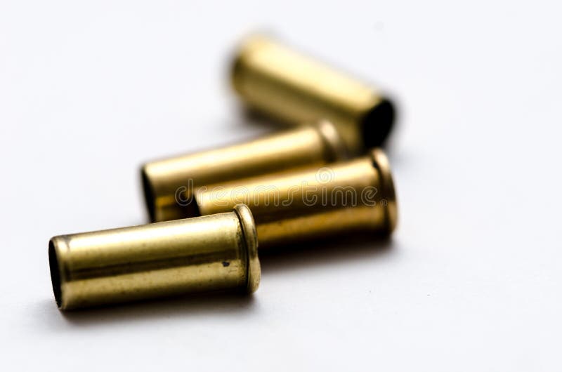 .22LR Empty Shell Casings stock photo. Image of crime - 44084346