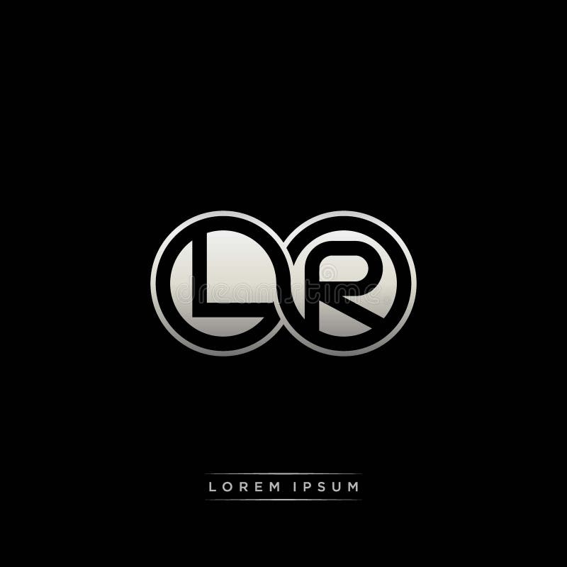 LR Initial Letter Linked Circle Capital Monogram Logo Modern Template ...