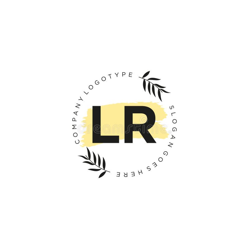LR Letter Logo Icon Design Template Elements Stock Vector ...