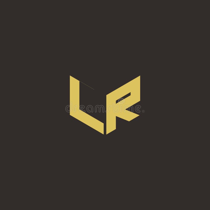 LR L R Letter Logo Design. Creative Icon Modern Letters Vector L Stock ...
