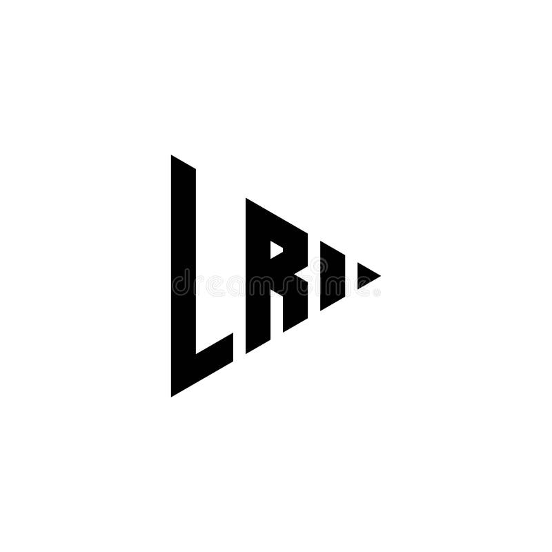 LR Logo Monogram Triangle Shape Play Button Stock Vector - Illustration ... LR Logo Monogram Triangle Shape Play Button Stock Vector - Illustration ...