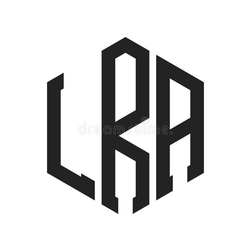 LRA Logo Design. Initial Letter LRA Monogram Logo Using Hexagon Shape ...