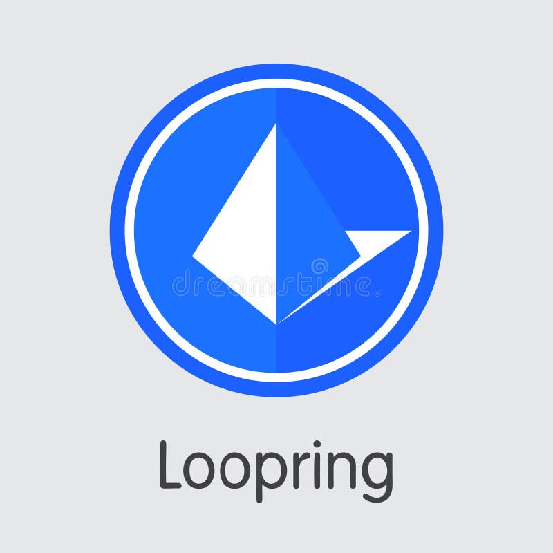LRC - Loopring El Icono Del Emblema De La Moneda O Del Mercado Imagen ...