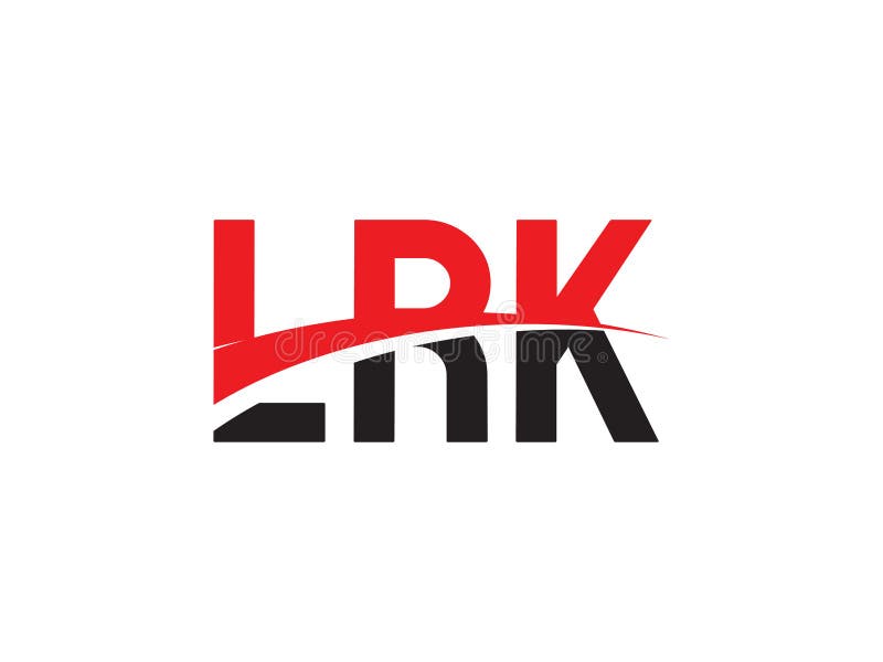 LRK Letter Initial Logo Design Stock Vector - Illustration of black ...