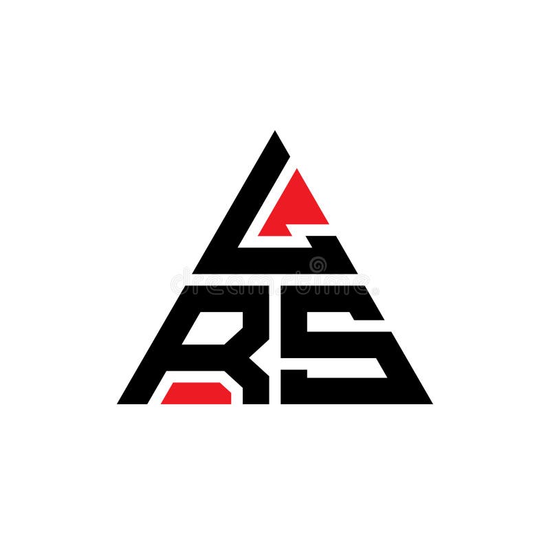 LRS Triangle Letter Logo Design with Triangle Shape. LRS Triangle Logo ...