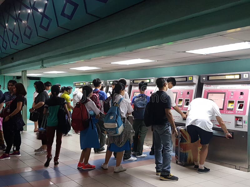LRT Station Ticket editorial stock photo. Image of kuala - 76327533