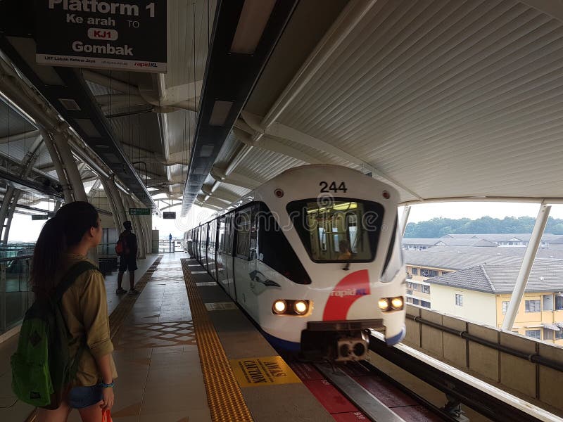 LRT Train editorial stock image. Image of transportation - 75856584