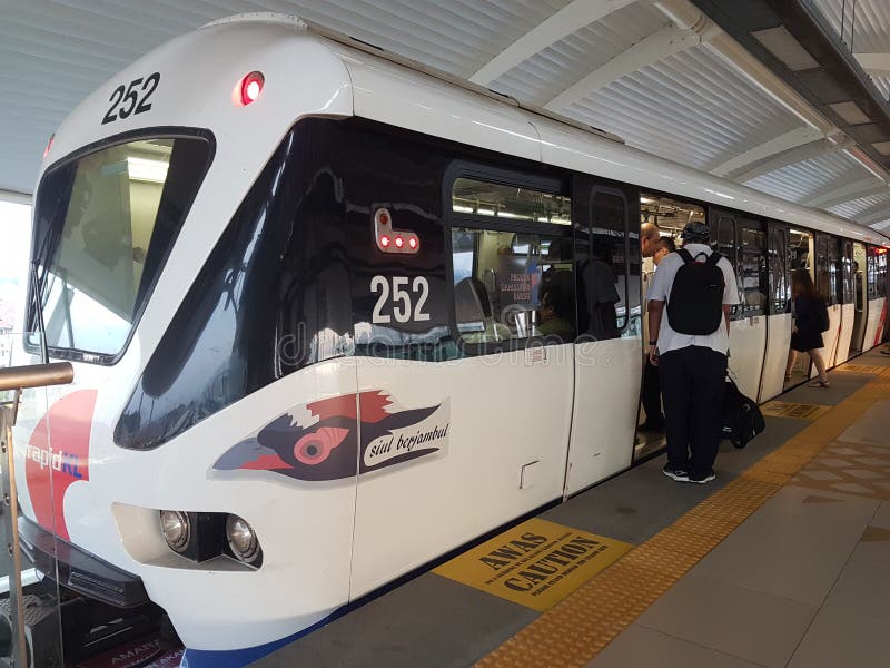 LRT Train editorial stock photo. Image of transport, passenger - 75856608