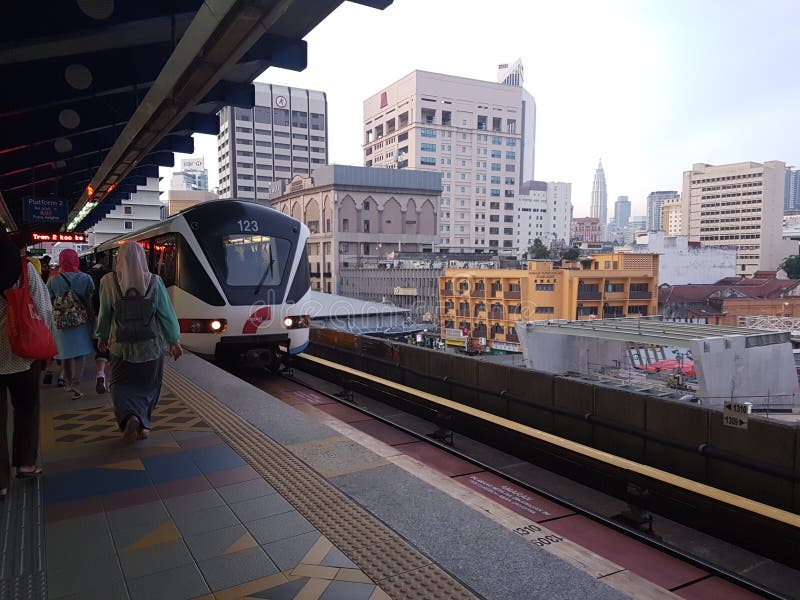 LRT Train editorial image. Image of passenger, downtown - 75857875