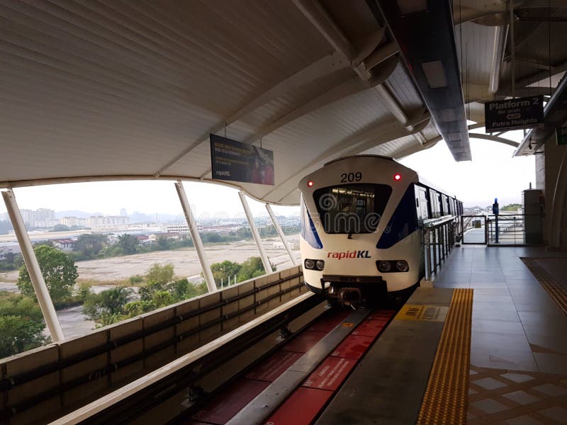 LRT Train editorial stock photo. Image of vehicle, track - 75858143