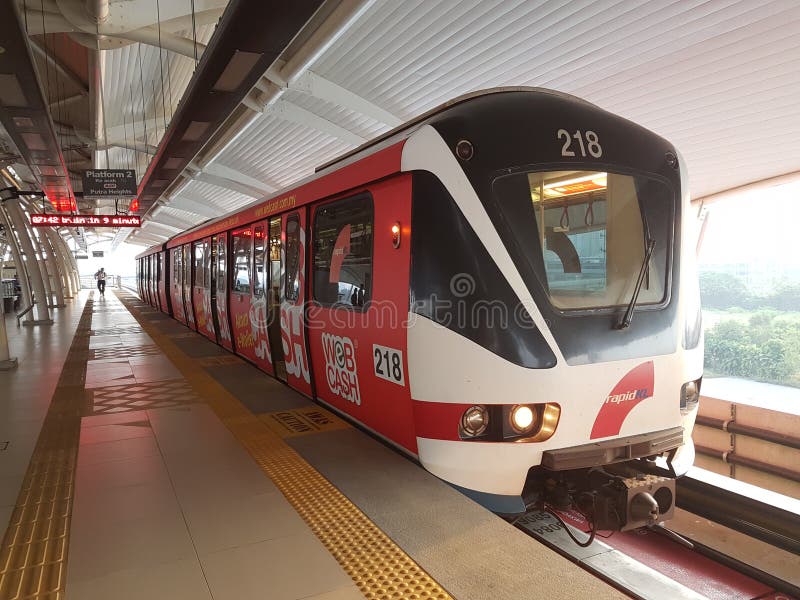 LRT Train editorial stock image. Image of route, train - 75871104