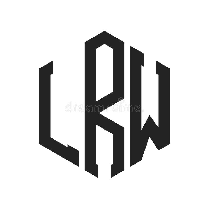 LRW Logo Design. Initial Letter LRW Monogram Logo Using Hexagon Shape ...