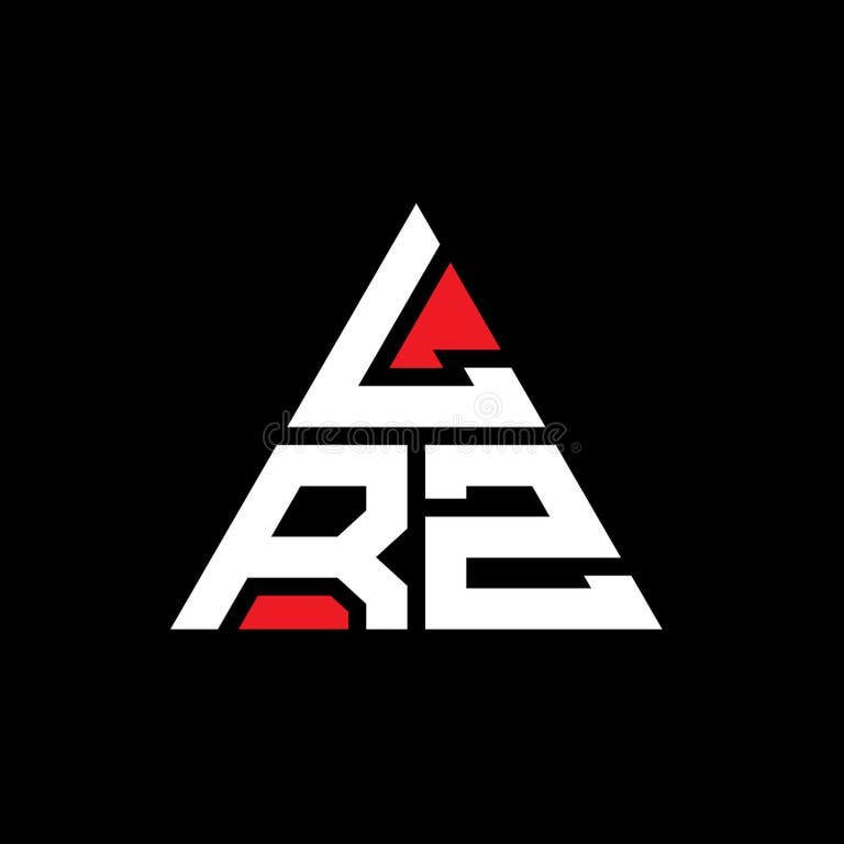 LRZ Triangle Letter Logo Design with Triangle Shape. LRZ Triangle Logo ...