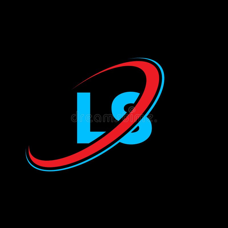 LS L S Letter Logo Design. Initial Letter LS Linked Circle Uppercase ...