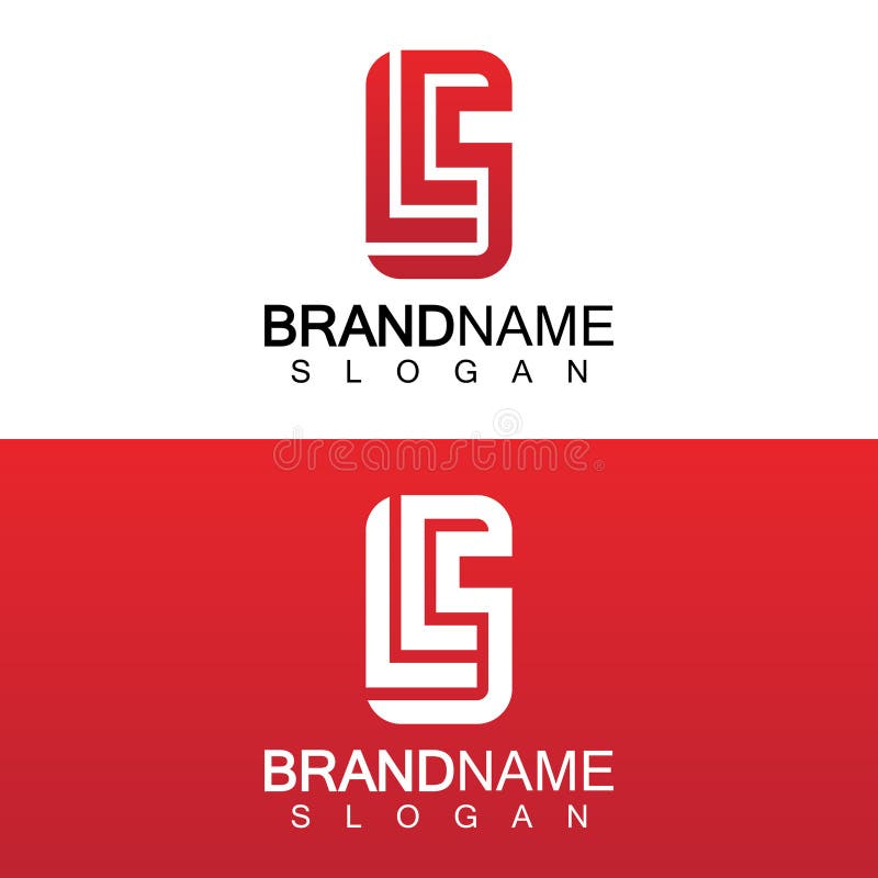 LS Letter Logo Design Template Vector in Square Shape Stock Vector ...