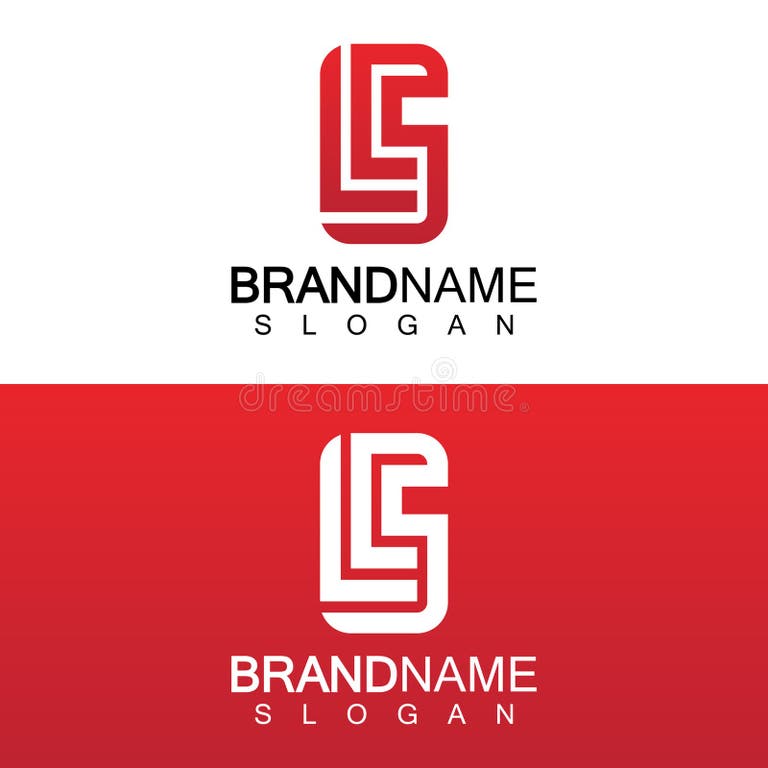 LS Letter Logo Design Template Vector in Square Shape Stock Vector ...