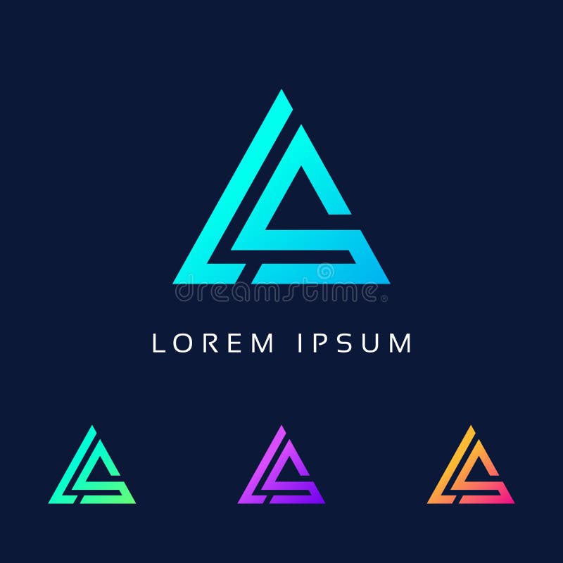 LS Logo Design - Letter LS Icon Template Elements - LS Initial Intro ...