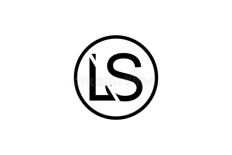 LS Vector Logo Design in Illustrator Stock Vector - Illustration of ...
