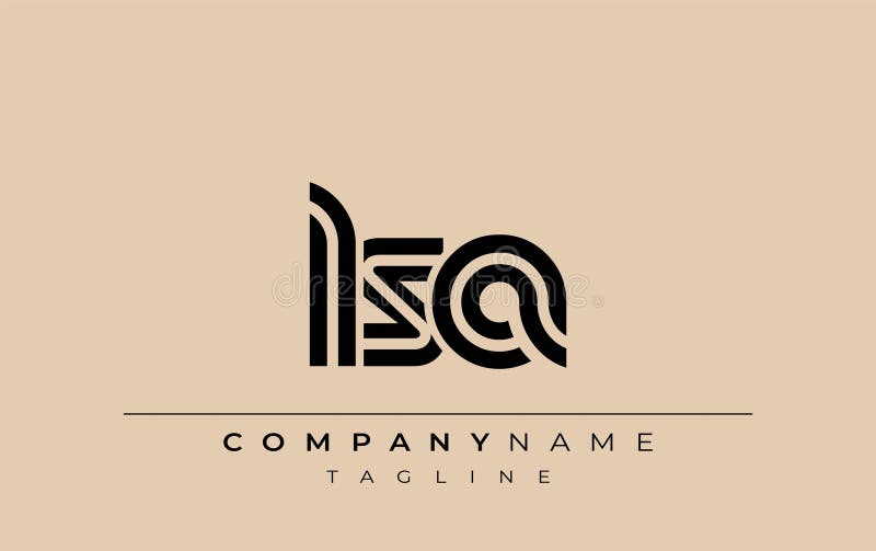 LSA Creative Unique Modern Letter Logo Design Stock Vector ...