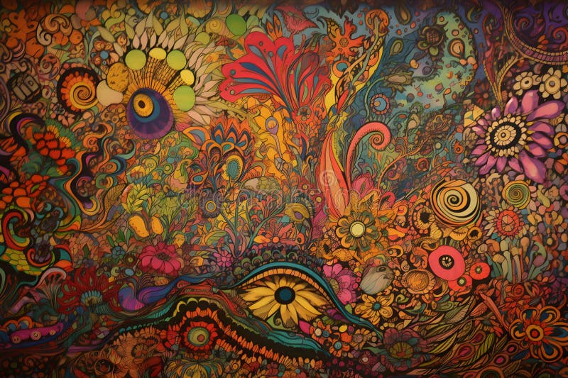 LSD Background. Color for Print, Poster. Generative AI Stock ...