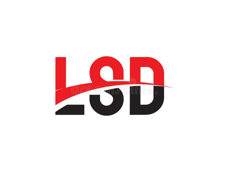 LSD Letter Initial Logo Design Stock Vector - Illustration of emblem ...
