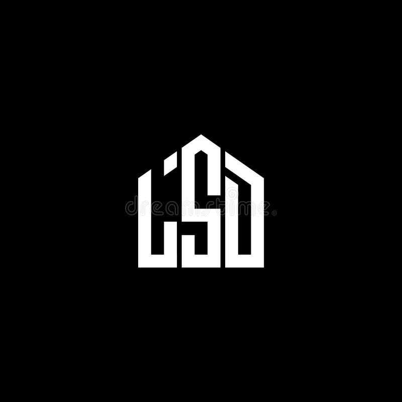 LSD Letter Logo Design on BLACK Background. LSD Creative Initials ...