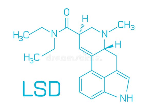 Lsd Molecule Chemical Formula, Vector Illustration Stock Vector ...
