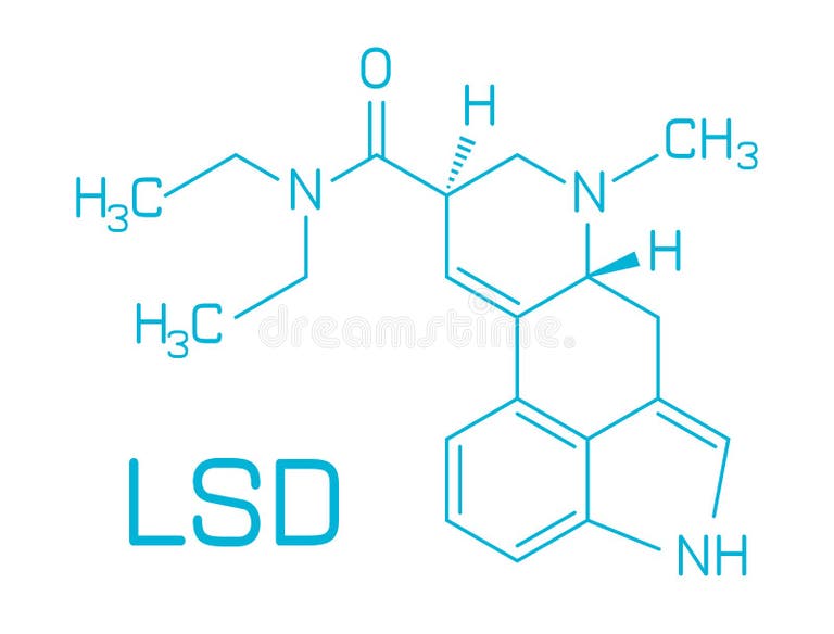 Lsd Molecule Chemical Formula, Vector Illustration Stock Vector ...