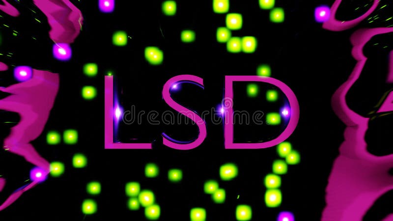 Lsd, Psychedelic Trip Visualized Acid Abstract Background Vj Loop Stock ...