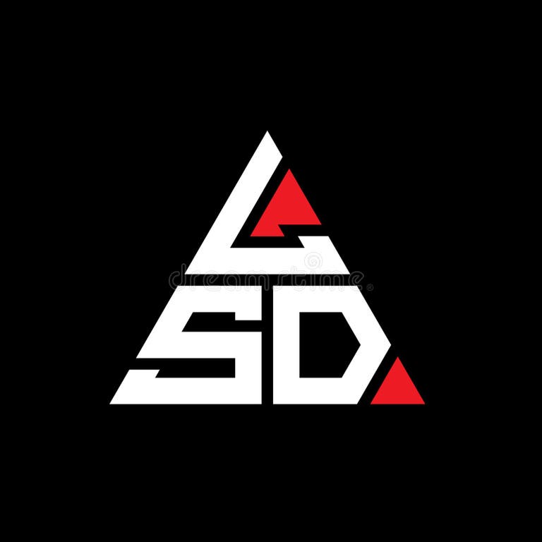 LSD Triangle Letter Logo Design with Triangle Shape. LSD Triangle Logo ...