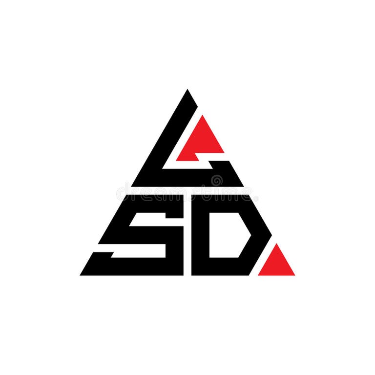 LSD Triangle Letter Logo Design with Triangle Shape. LSD Triangle Logo ...