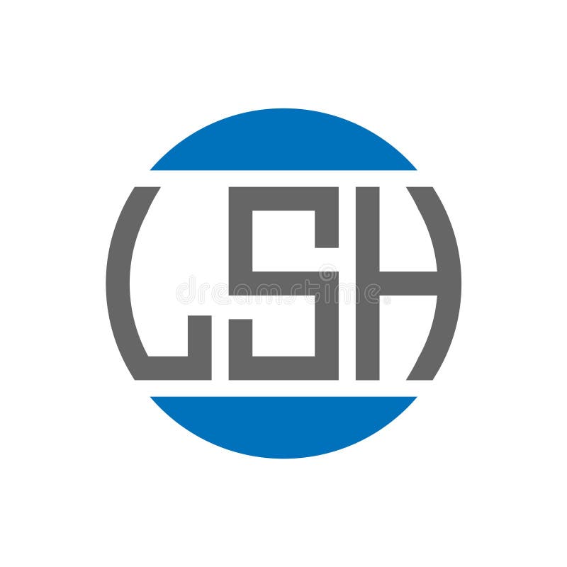 LSH Letter Logo Design on White Background. LSH Creative Initials ...