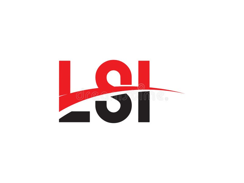 LSI Letter Initial Logo Design Stock Vector - Illustration of element ...