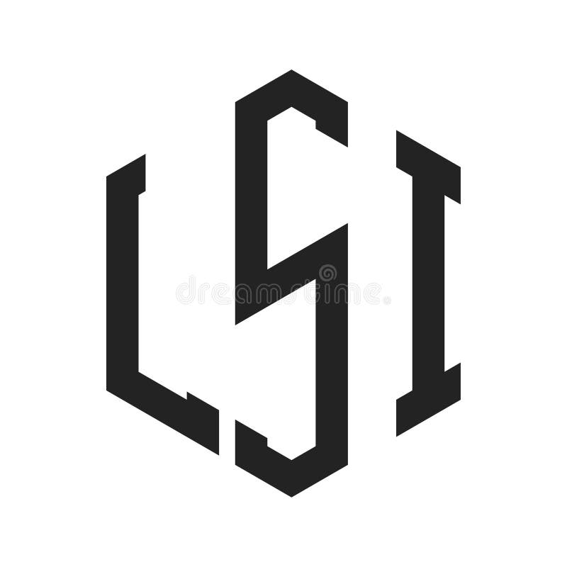 LSI Logo Design. Initial Letter LSI Monogram Logo Using Hexagon Shape ...