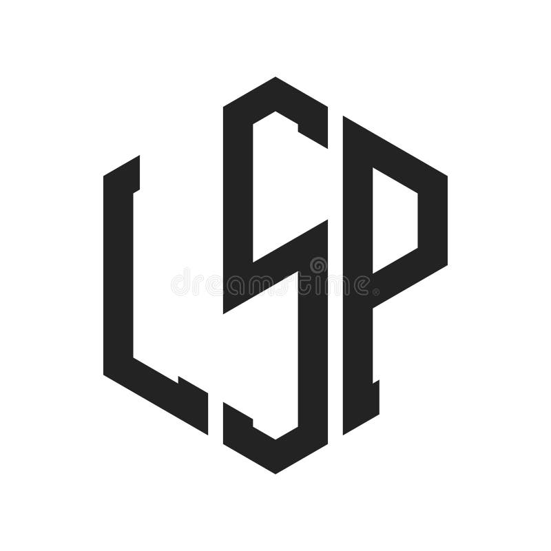 LSP Logo Design. Initial Letter LSP Monogram Logo Using Hexagon Shape ...