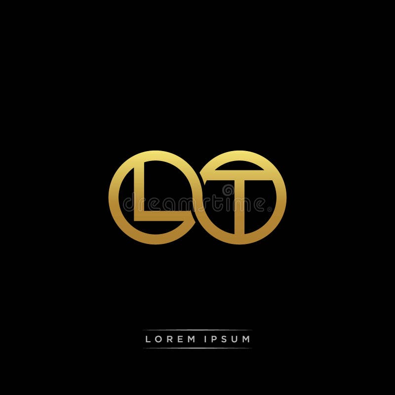 LT Initial Letter Linked Circle Capital Monogram Logo Modern Template ...