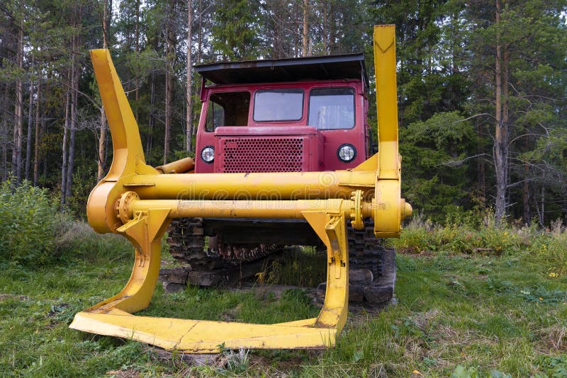 LT-65 Jaw Loader at the Forest Border Editorial Stock Photo - Image of ...