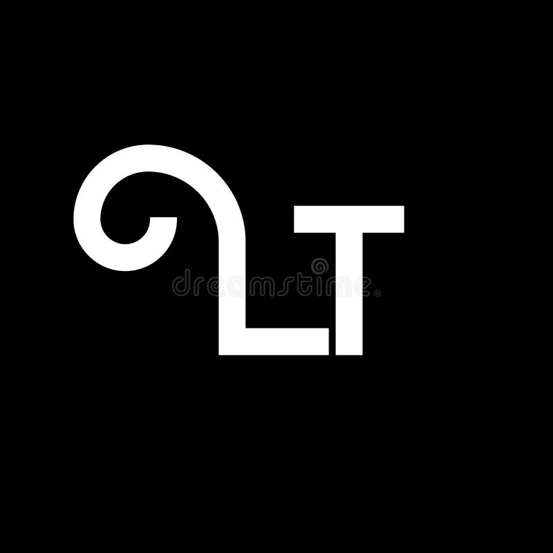 LT Letter Logo Design. Initial Letters LT Logo Icon. Abstract Letter LT ...