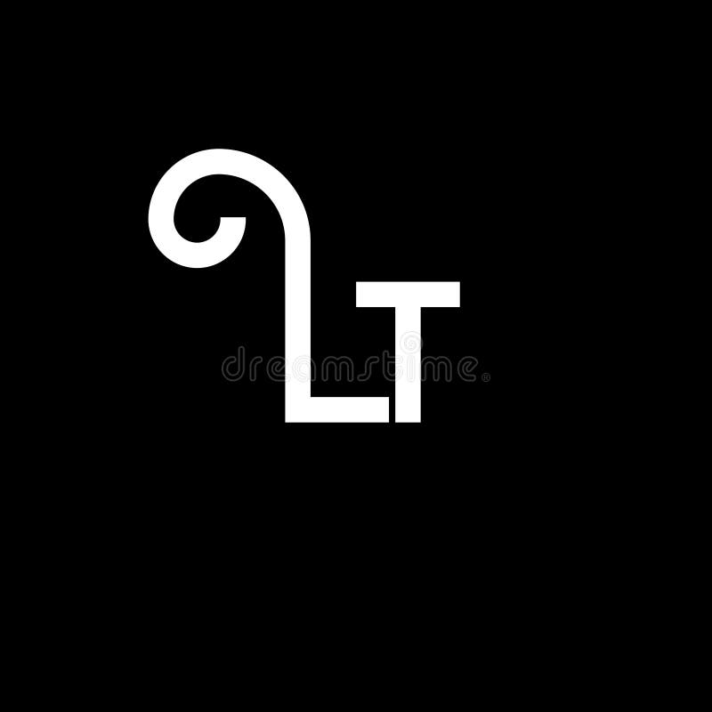 LT Letter Logo Design. Initial Letters LT Logo Icon. Abstract Letter LT ...
