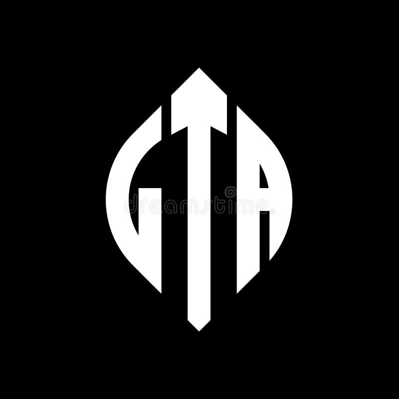 LTA Circle Letter Logo Design with Circle and Ellipse Shape. LTA ...